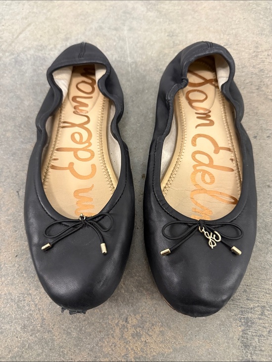 Sam Edelman | Shoes | Sam Edelman Black Leather Bow Ballet Flats | Poshmark